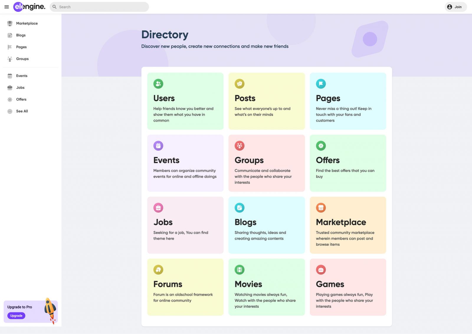 Elengine – The Ultimate Sngine Theme – Sngine