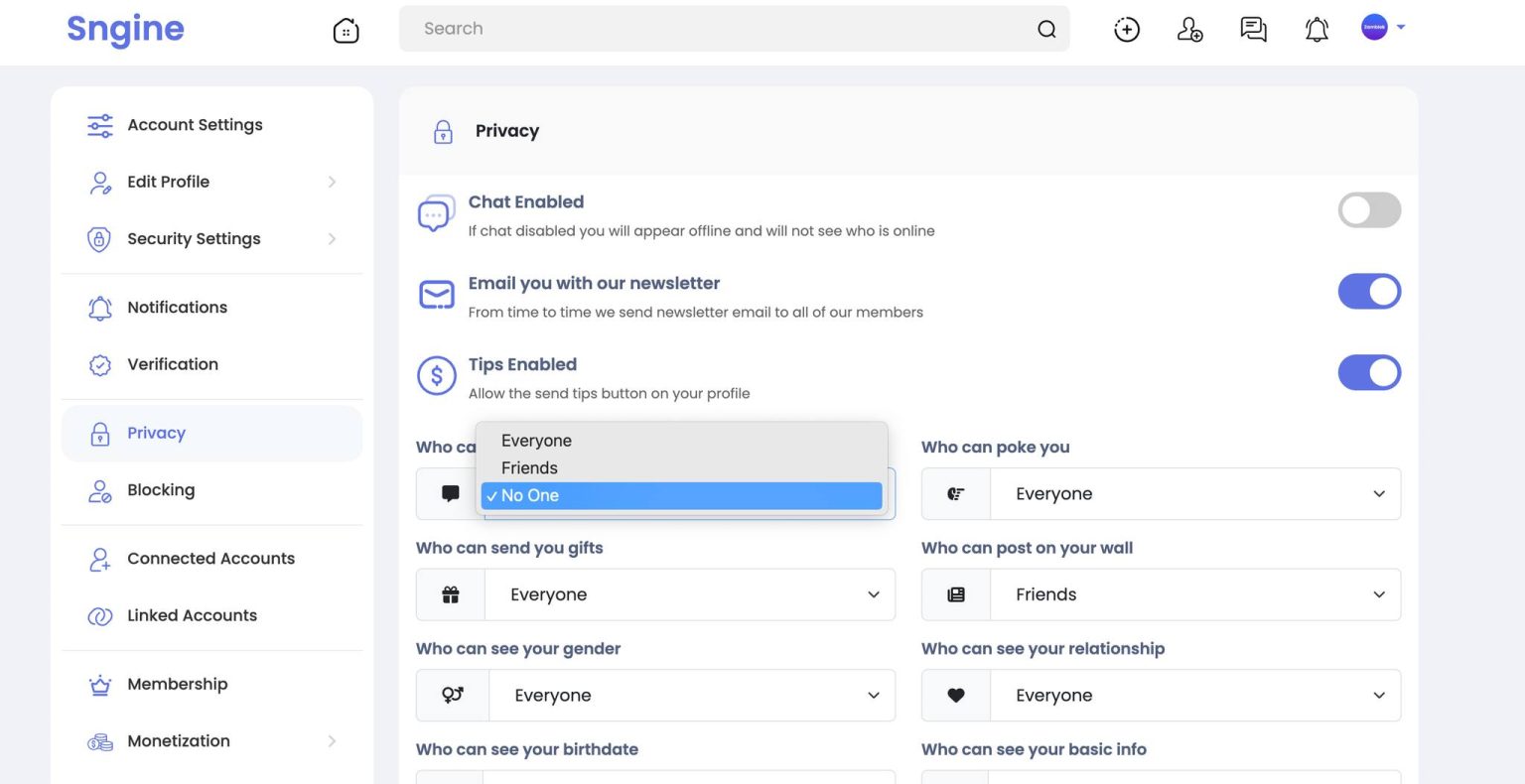 What’s New with v3.13! – Sngine